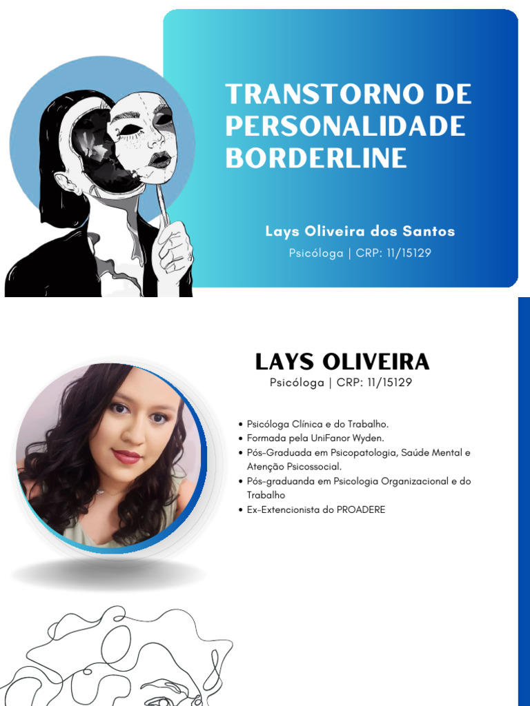 Transtorno de Personalidade Borderline | PDF | Transtorno de personalidade limítrofe | Distúrbio ...
