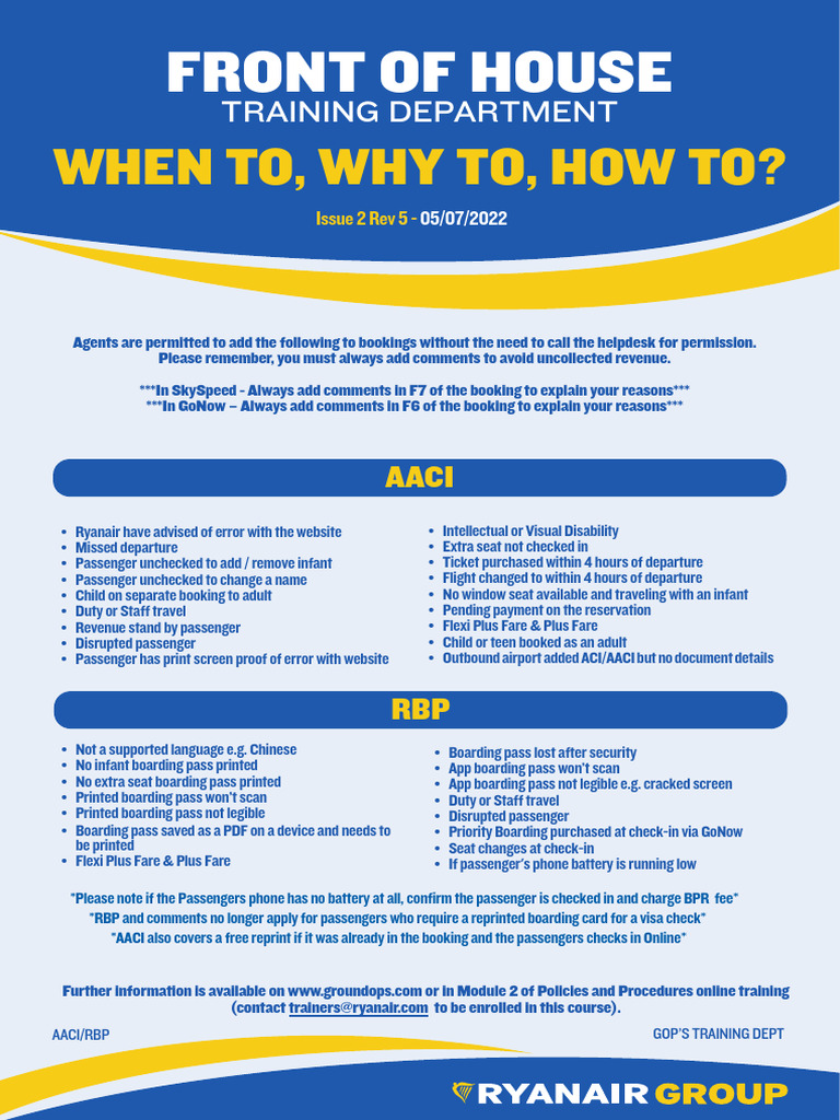 Issue 2 Rev 5 Aaci and RBP | PDF