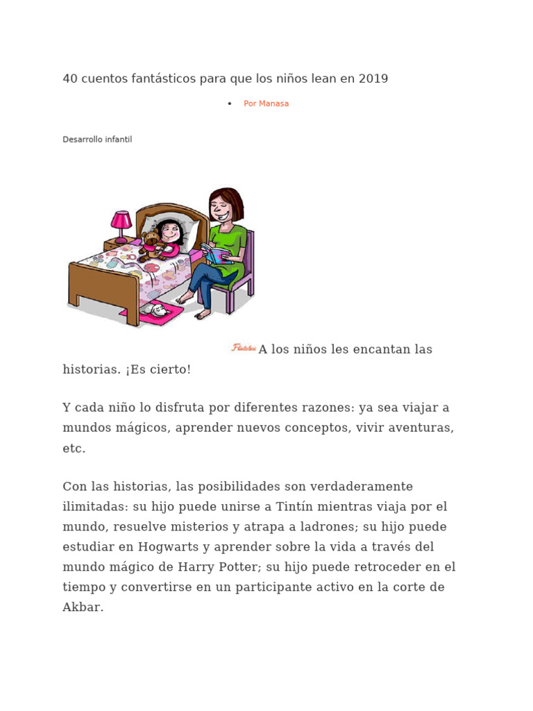 Cuentos Fantásticos para Niños | PDF