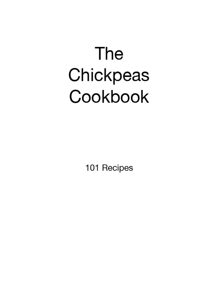 Chickpea Cook Book 101 | PDF | Chickpea | Curry