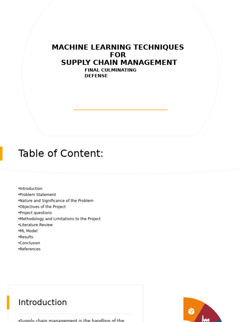 Capstone Defense by Kumar | PDF | Machine Learning | Supply Chain ...