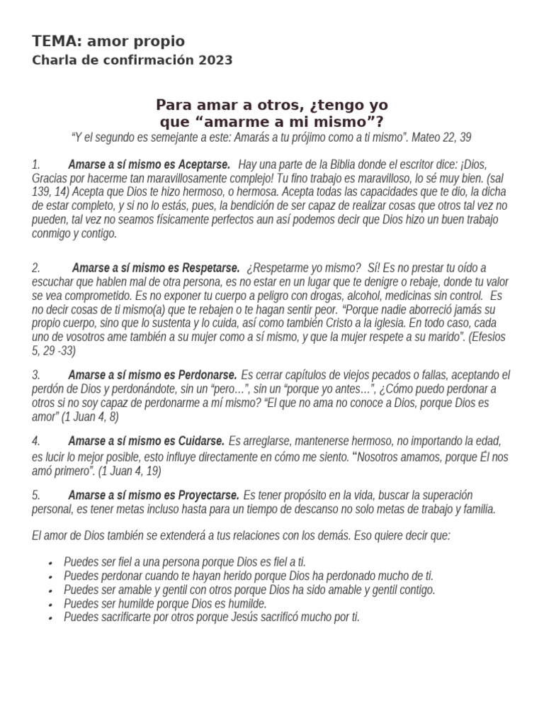 amarse para amar | PDF | Amor | Creencia religiosa y doctrina