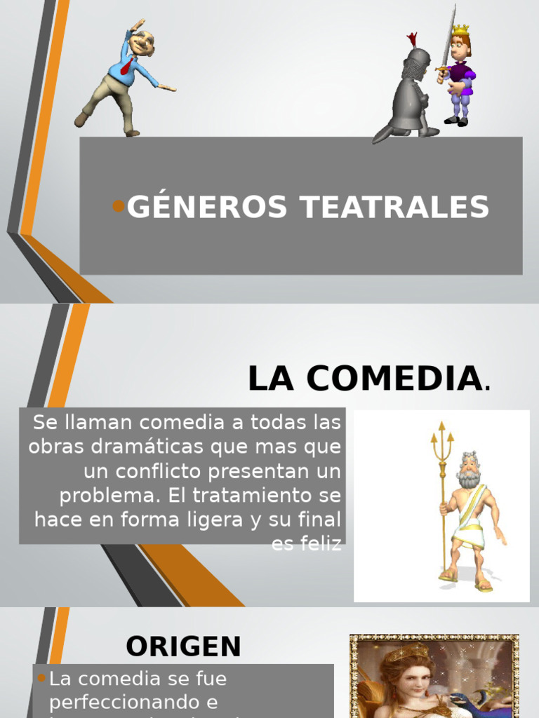 Géneros Teatrales | PDF | Comedia | Teatro