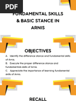 Arnis: Basic Stances and Courtesy Guide | PDF