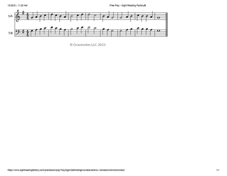 Free Play 1 - Sight Reading Factory® | PDF