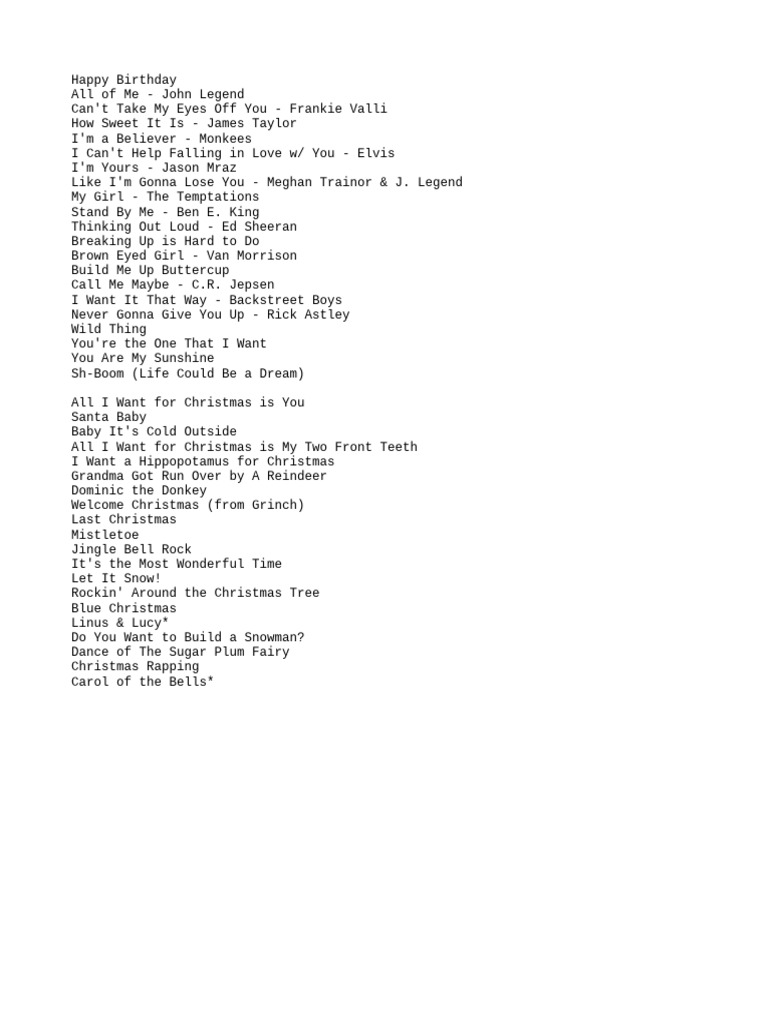 Christmas Telegram Songs | PDF