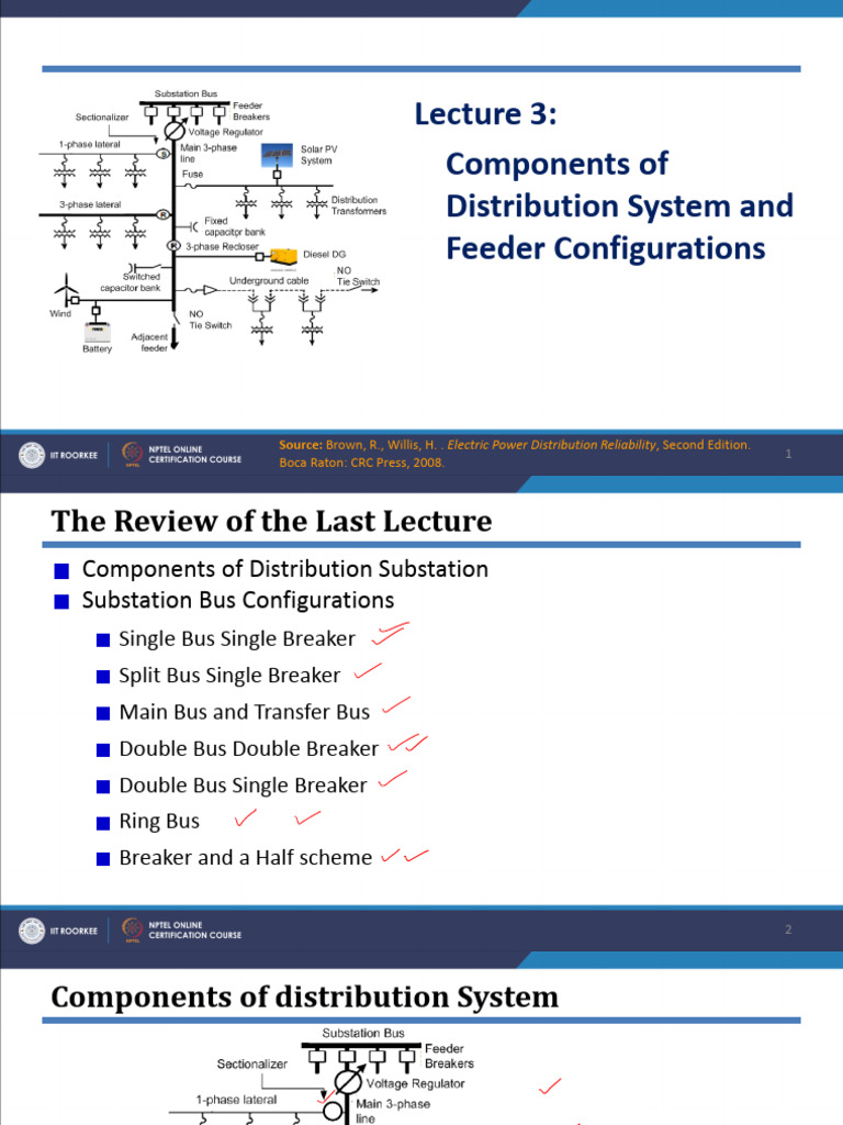 Distribution System Components Overview | PDF | Electric Power ...