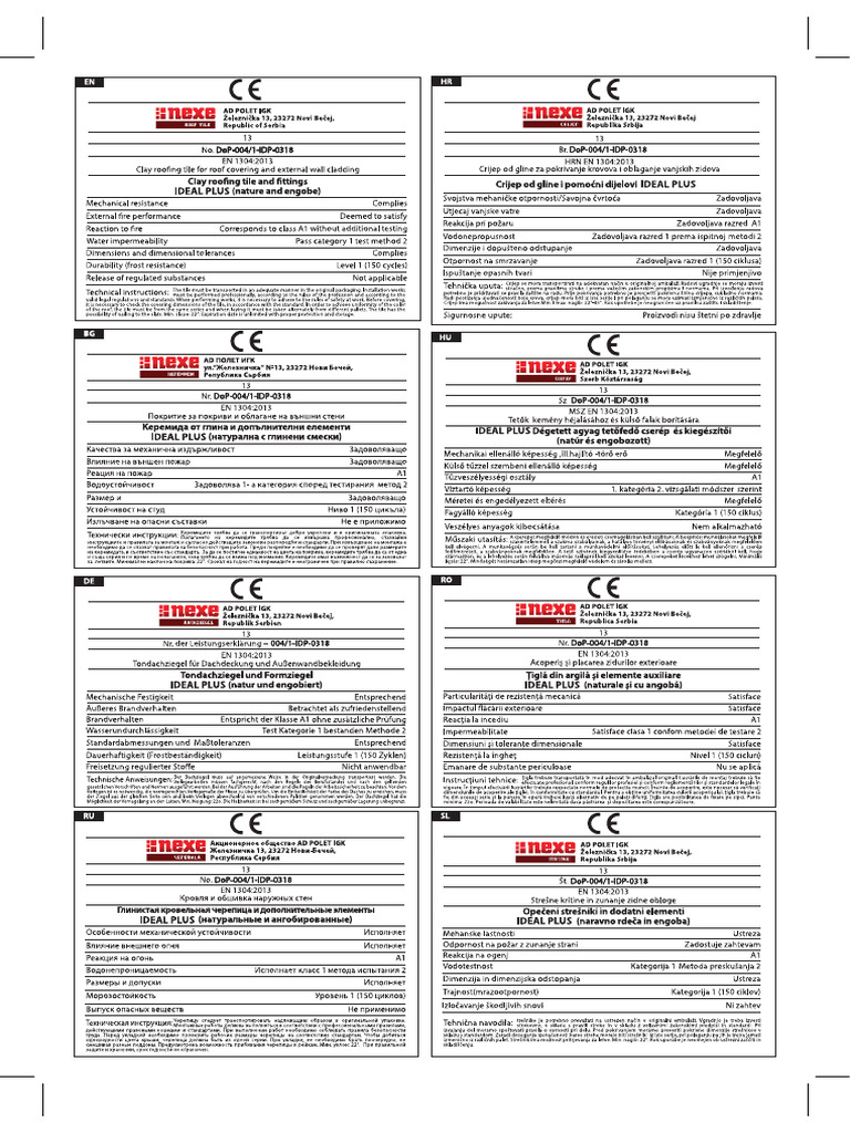 CE Ideal Plus | PDF