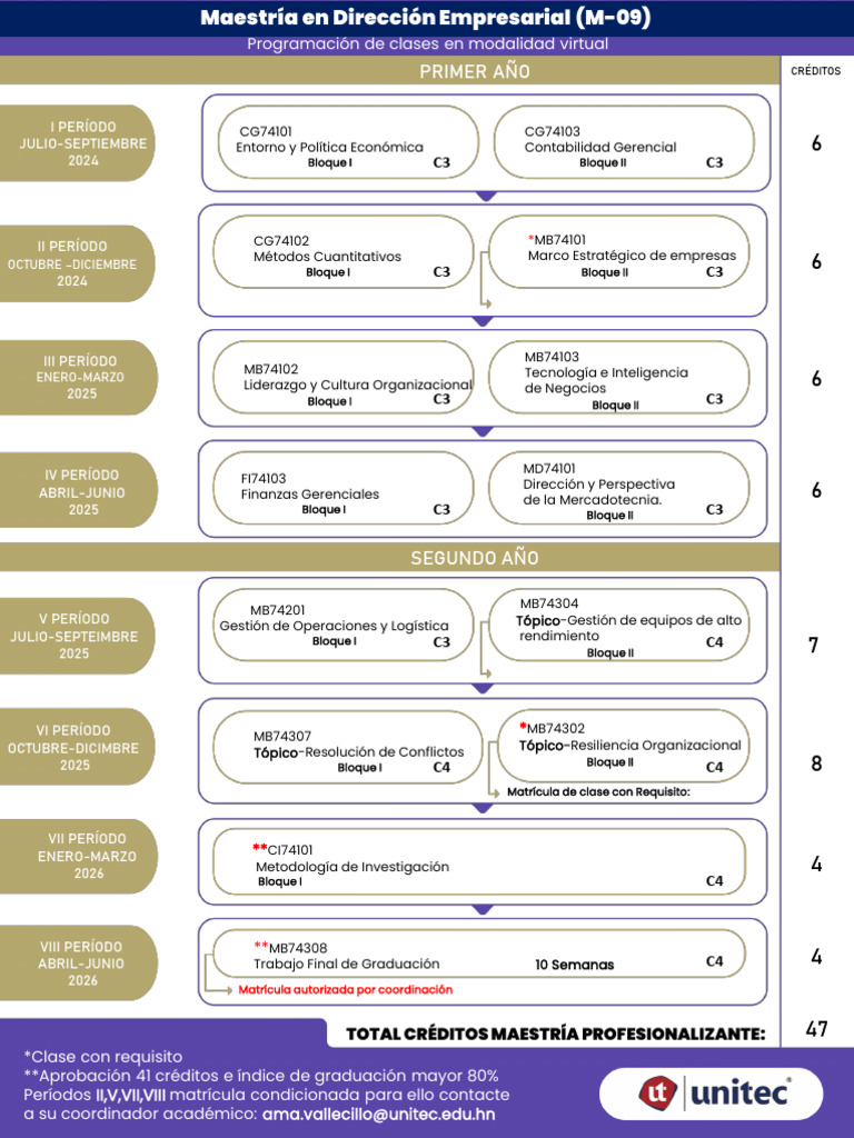 Maestría en DIRECCIÓN EMPRESARIAL M-09 Flujograma, Periodo de Inicio Q3 2024 | PDF | Negocios ...