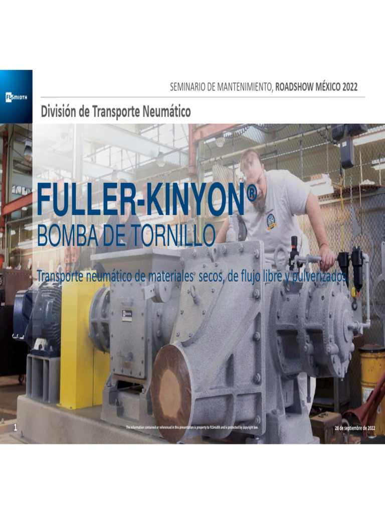 Fuller Kinyon Screw Pumps 2022 - Curso Torreón 5-7 Marzo 2024 | PDF
