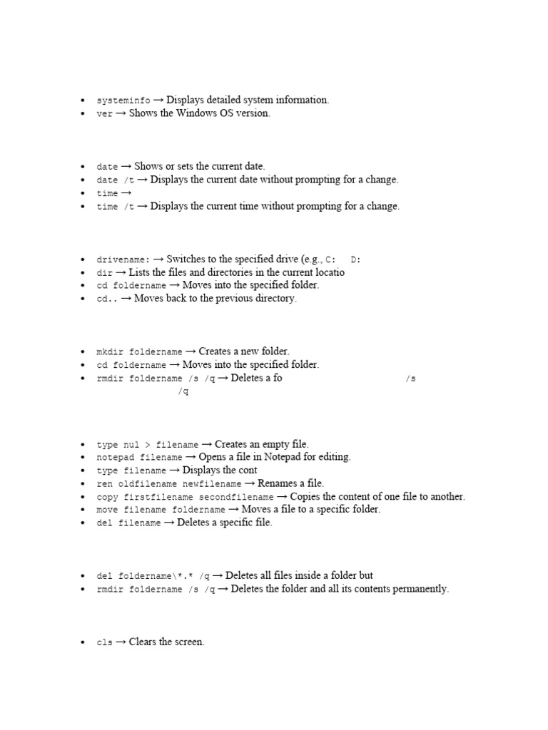 OS System Command | PDF