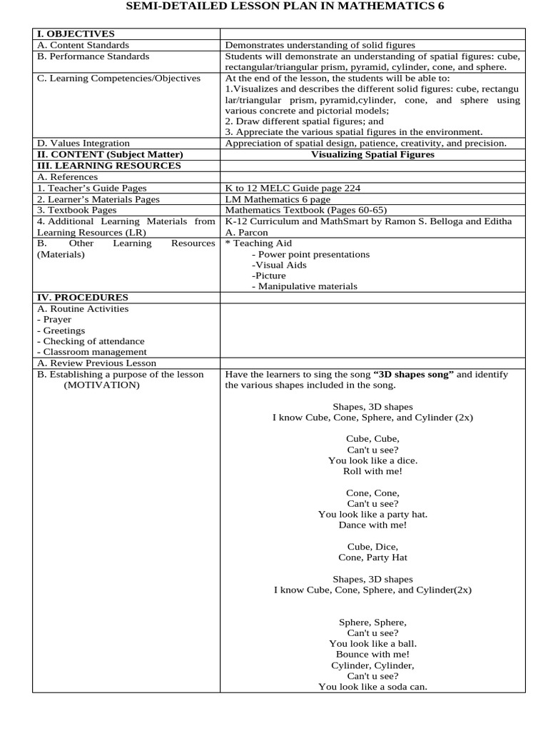 SDLP-CONSTRUCTIVISM Mathematics 6 | PDF | Triangle | Shape