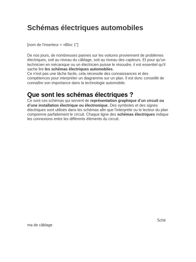 Comprendre les schémas électriques auto | PDF | Voitures | Interrupteur