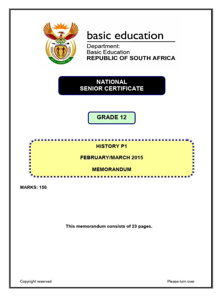 National Senior Certificate: Grade 12 | PDF | Unita