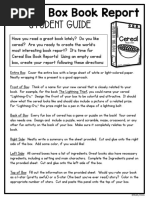 Cereal Box Book Report Guide | PDF