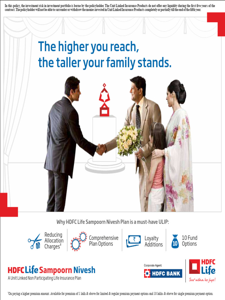 HDFC Life Sampoorn Nivesh Retail Brochure 101L103V03 HBank | PDF ...