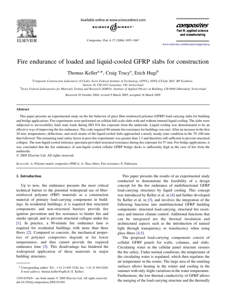 2005-Fire Endurance of Loaded and Liquid-Cooled GFRP Slabs For ...