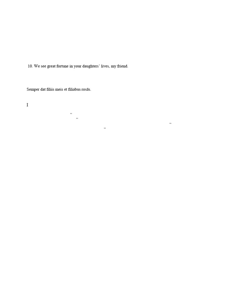 Latin Homework-III | PDF