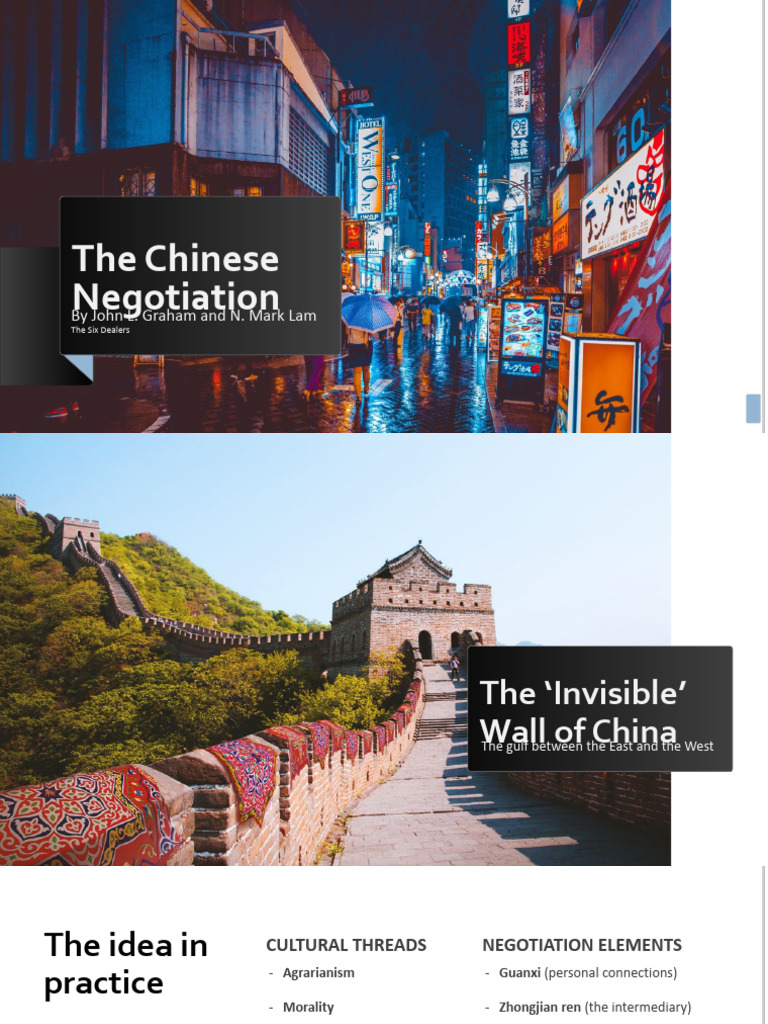 The Chinese Negotiation.pptx | PDF | China | World Politics