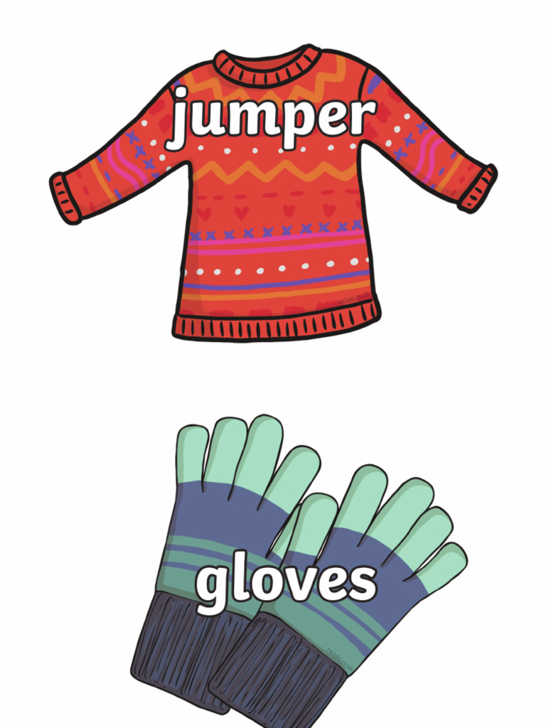 Winter Clothes Flashcards | PDF