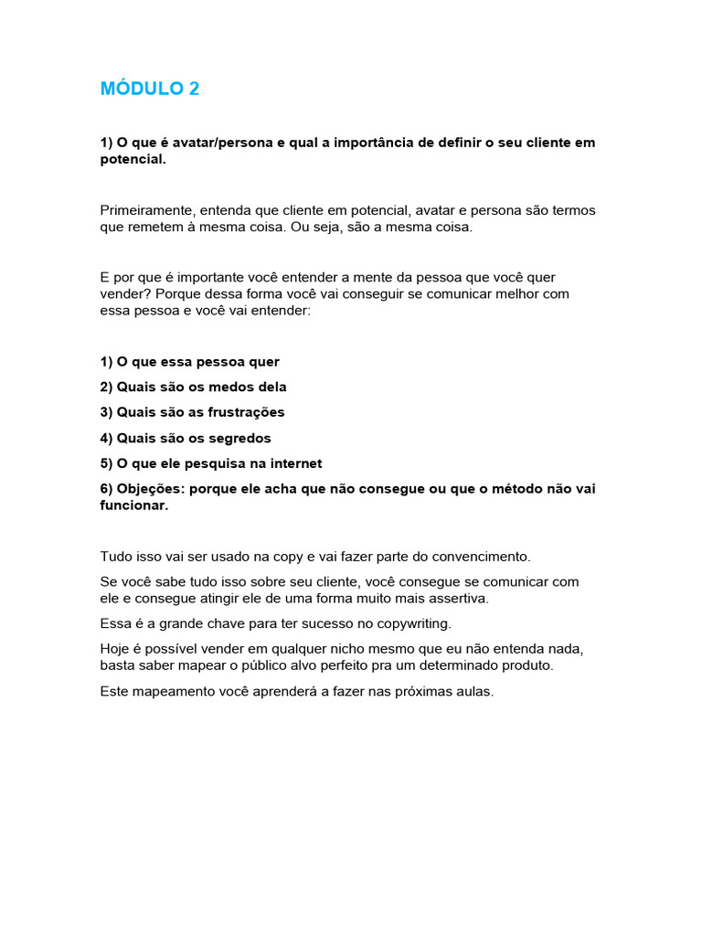 Resumo módulo 2 (1) | PDF