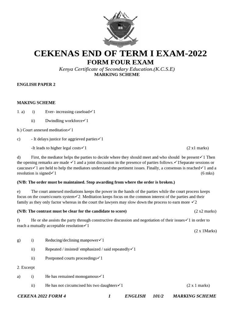 English Pp2 Making Schem | PDF