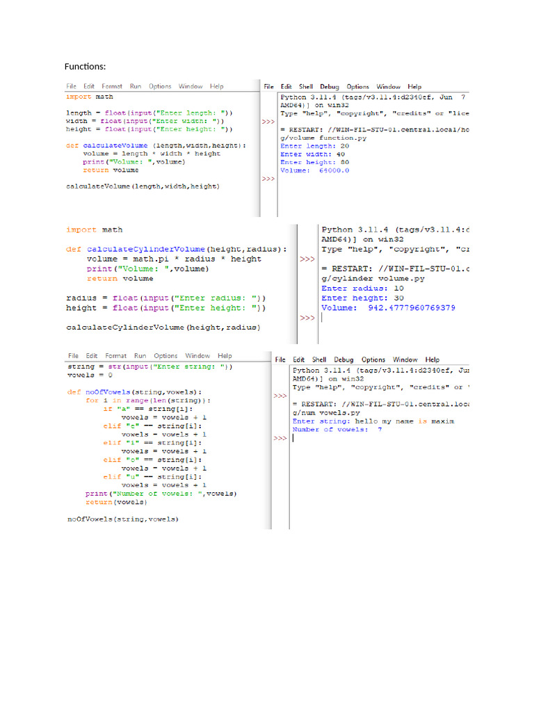 Functions - Maxim | PDF