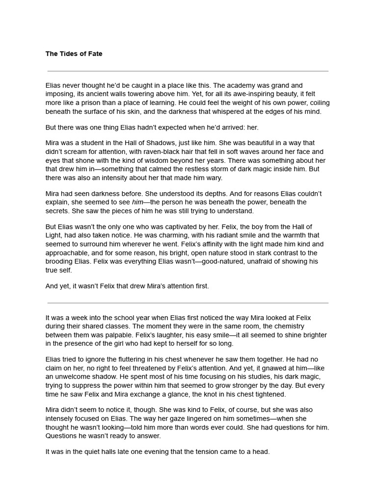 The Tides of Fate | PDF