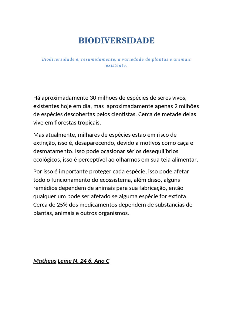 Bio Divers I Dade | PDF