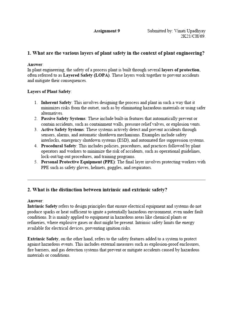 Assignment 9 PEPE | PDF | Hazards | Risk