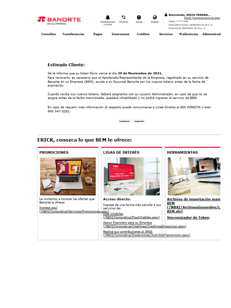 Ofertas y Servicios Banorte | PDF | Informática