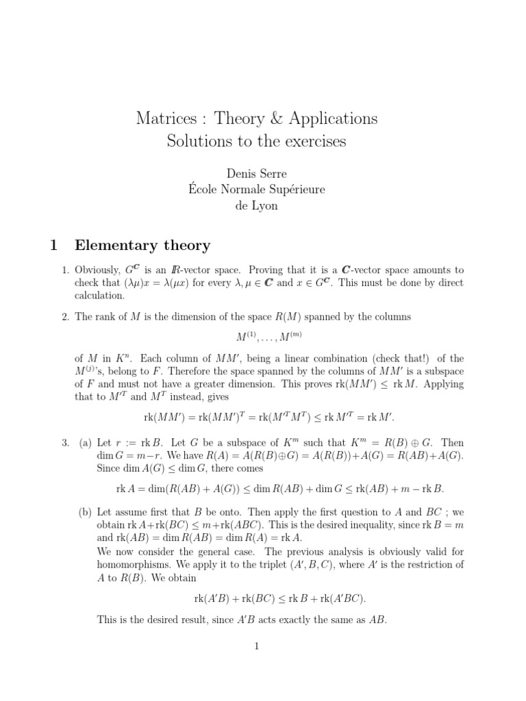 exo | PDF | Eigenvalues And Eigenvectors | Matrix (Mathematics)