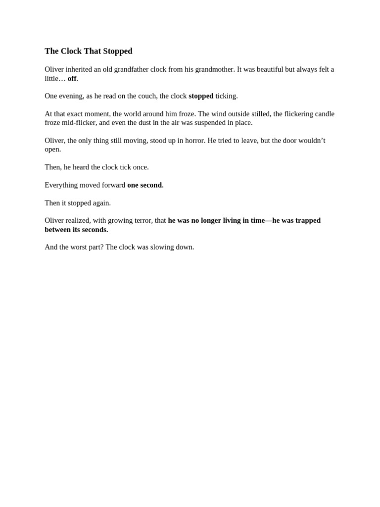 The Clock That Stopped Time | PDF