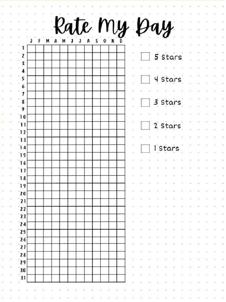 tracker rate my day | PDF