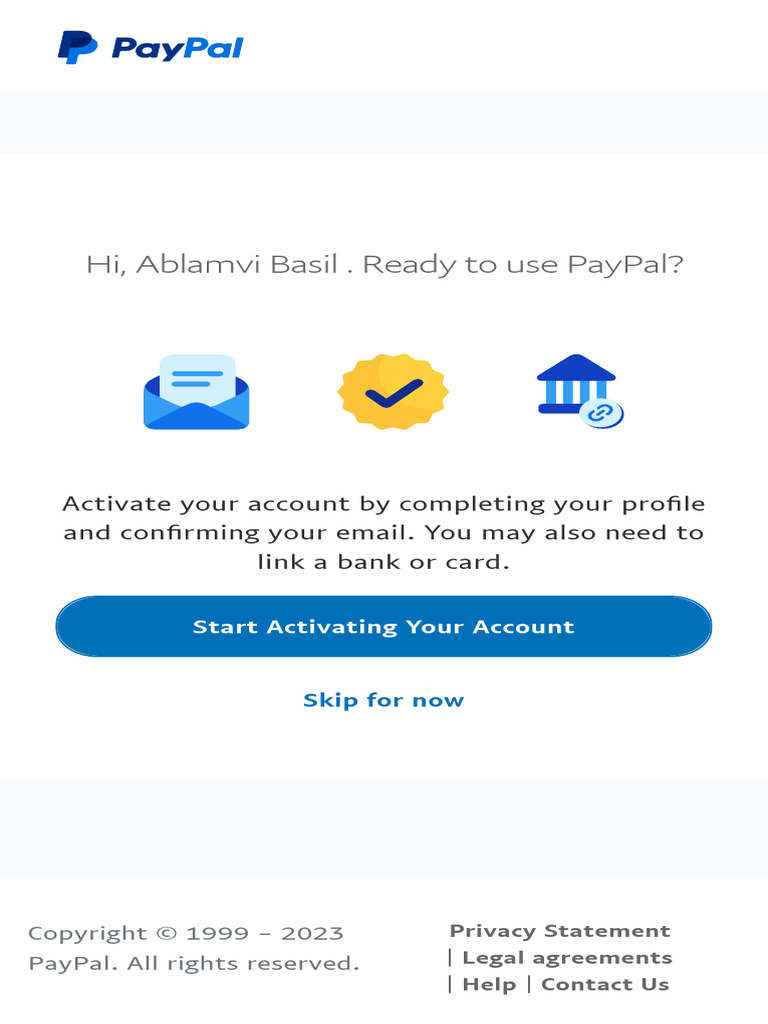 Hi, Ablamvi Basil - Ready To Use PayPal | PDF