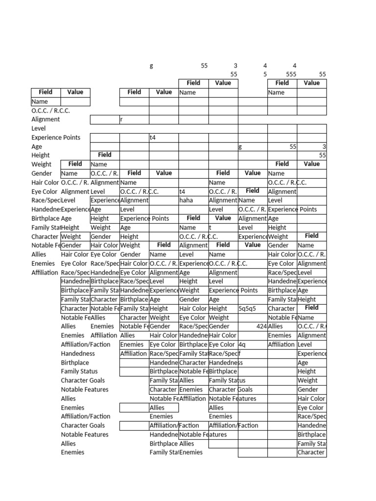Rifts Google Sheets Character Sheet-Bvc2 | PDF | Asymmetry | Cognitive ...