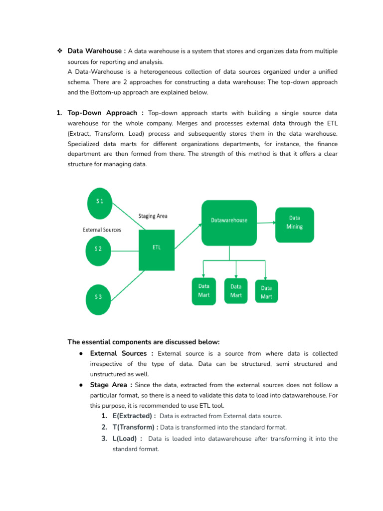 BI_Unit 4 | PDF | Data Warehouse | Metadata