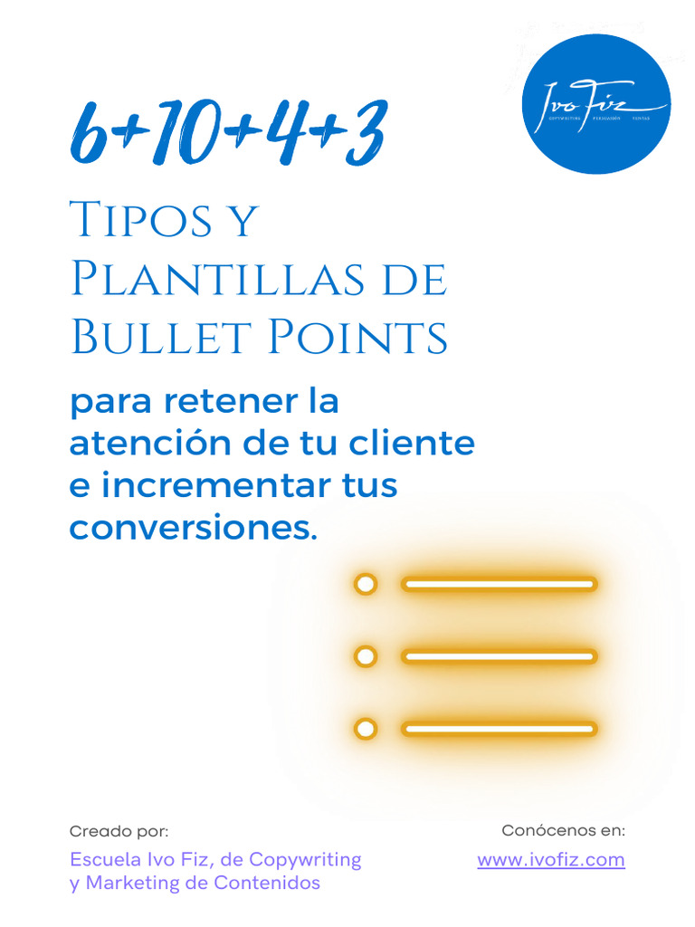 6+10+4+3 Plantillas y Tipos de Bullet Points | PDF | Verdad