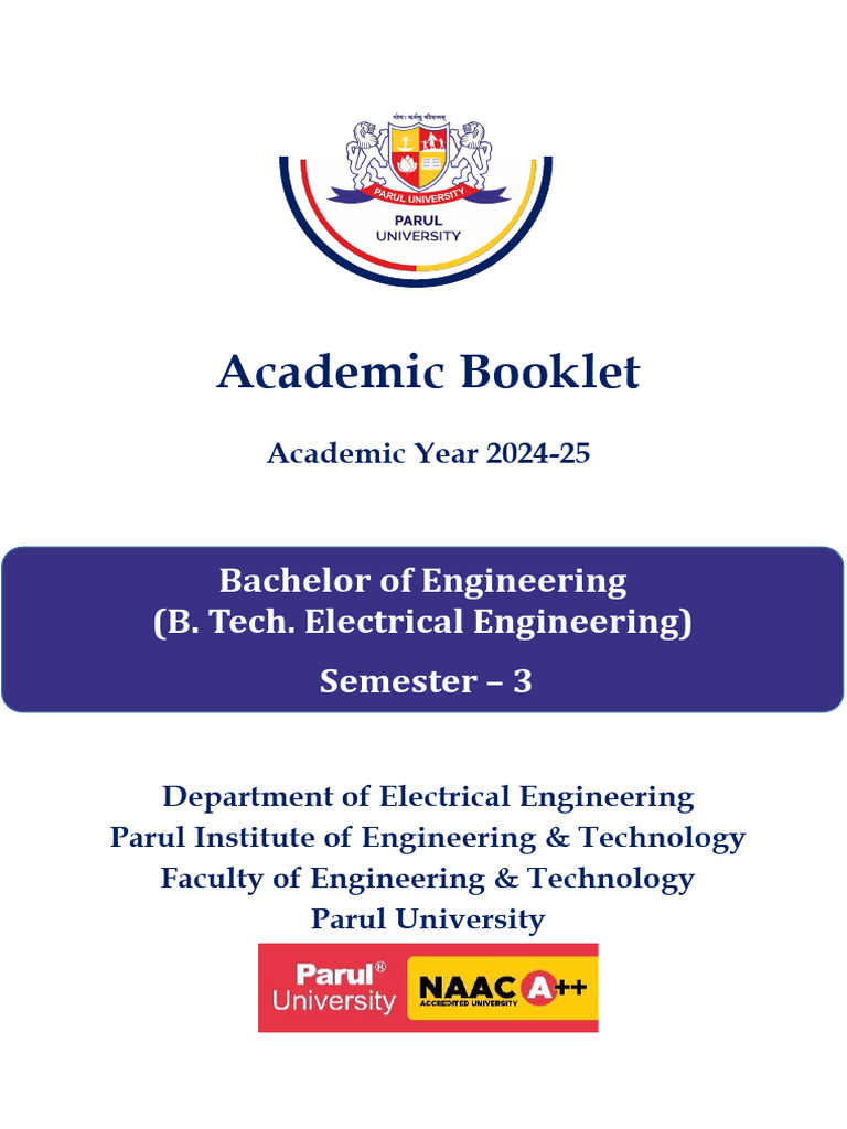 3rd EE Booklet a.y-2024-25 | PDF | Fourier Transform