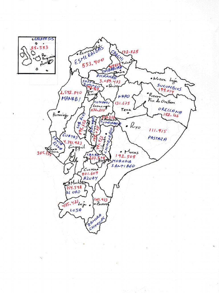 MAPA POLITICO DEL ECUADOR | PDF