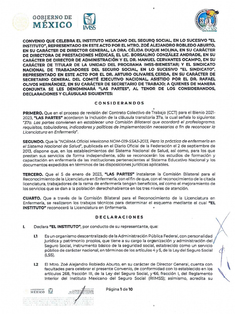 Convenio Bilateral Licenciatura EGC | PDF