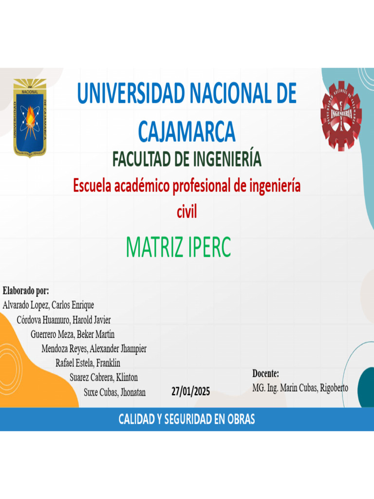 Expo - Manual Iperc | PDF | Riesgo | Evaluación de riesgos