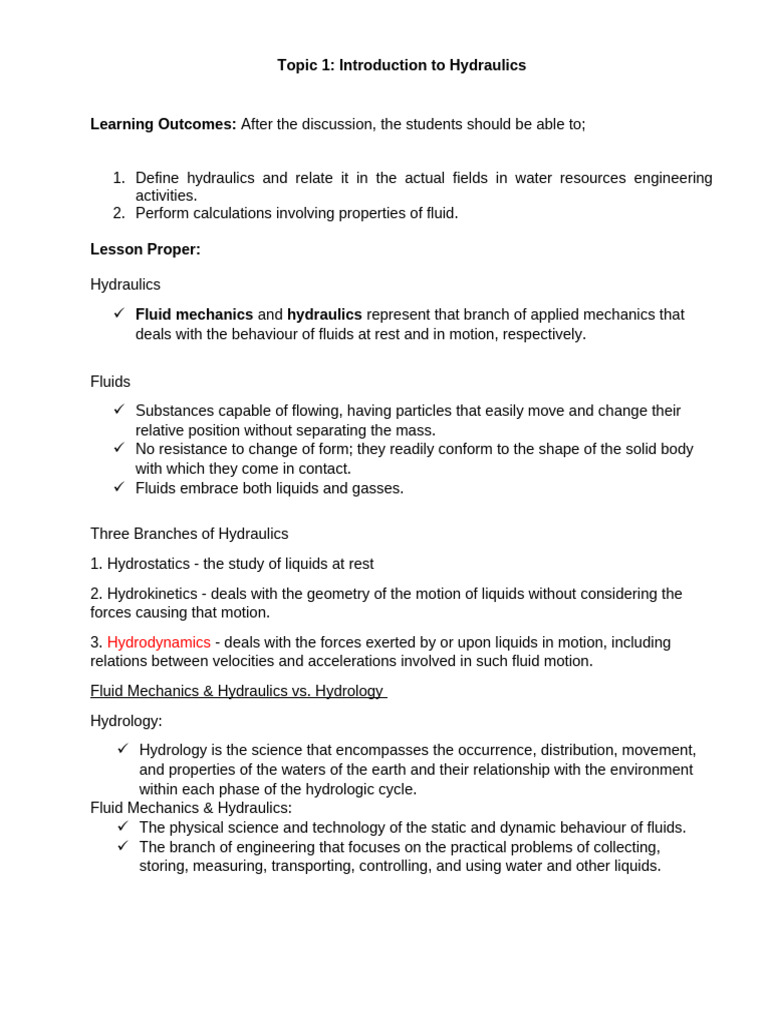 Hydraulics for Engineering Students | PDF | Fluid Mechanics | Viscosity