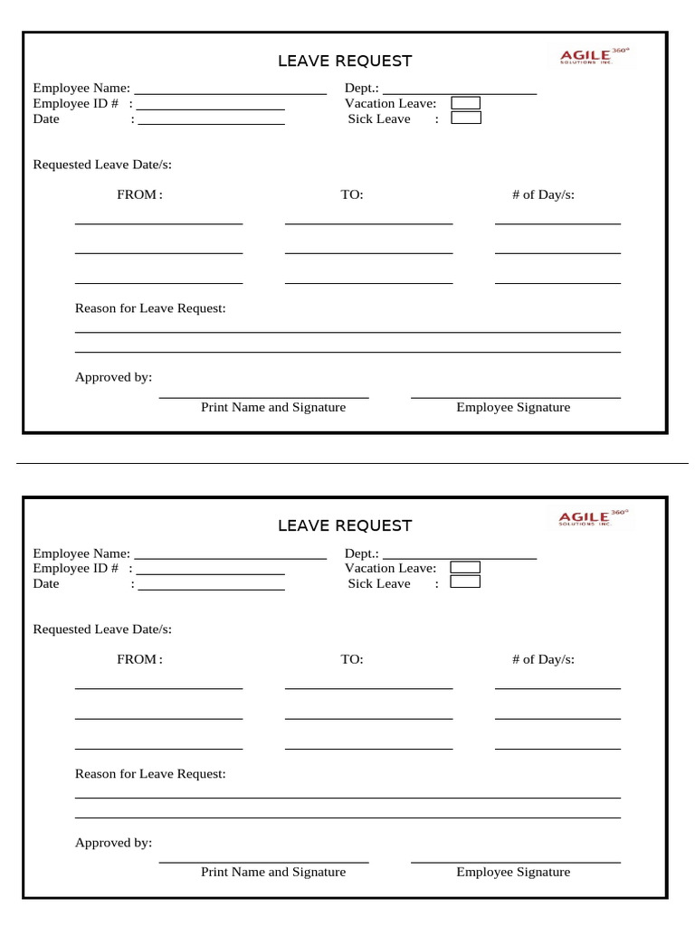 Leave Request | PDF