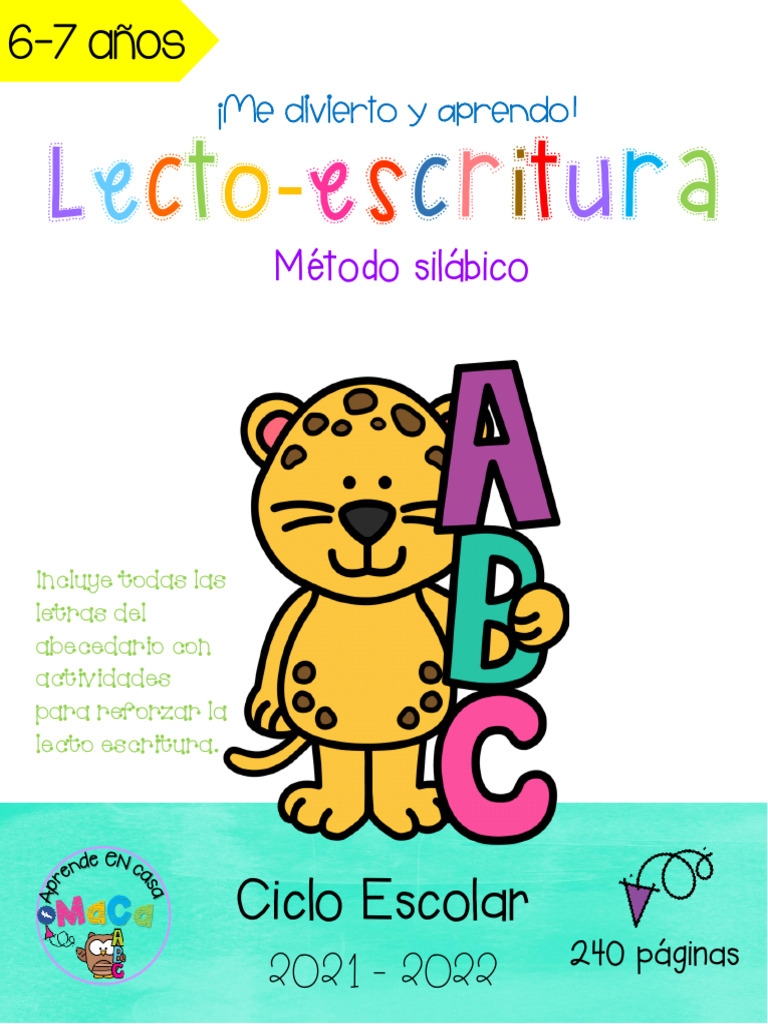 Lecto-escritura Silábica 6-7 Años | PDF