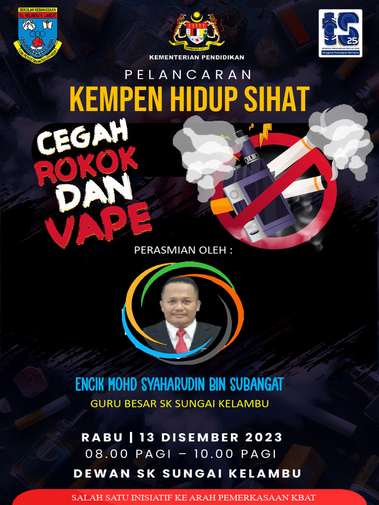 BUKU PROGRAM CEGAH ROKOK DAN VAPE A4 | PDF