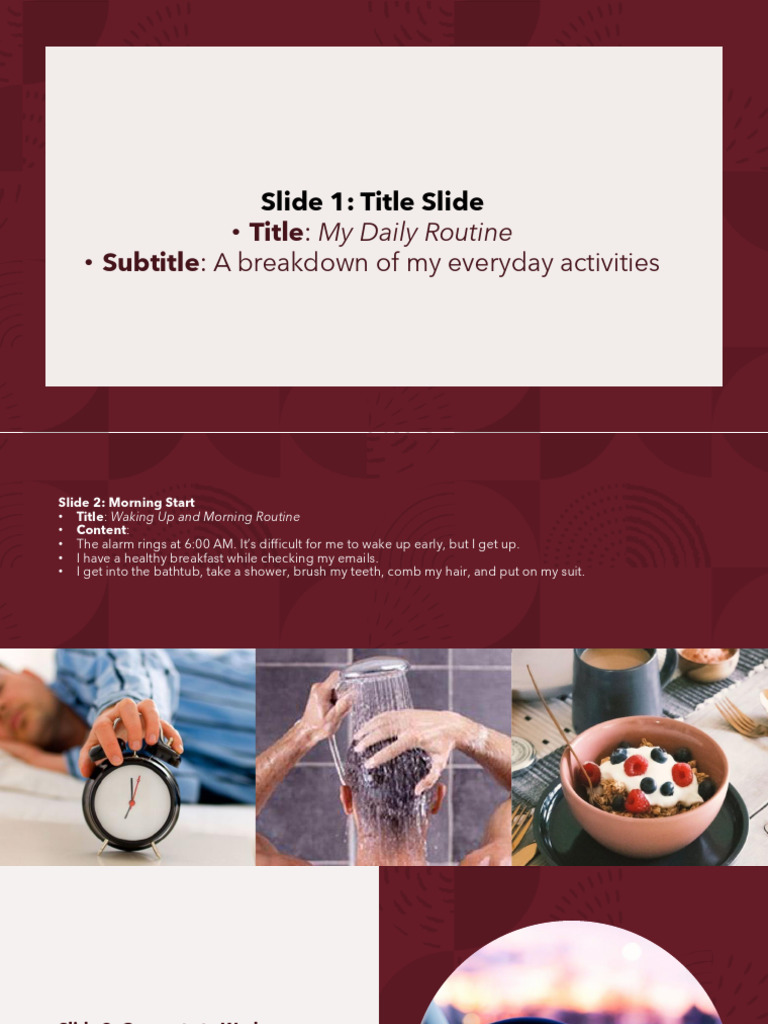 My Daily Routine | PDF