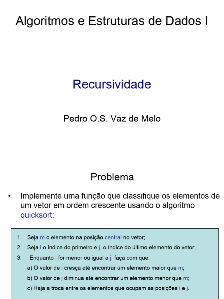 PDS1 A13 V 2024 Recursividade | PDF | Recursão | Matemática aplicada