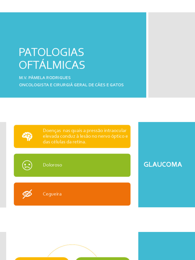 Patologias Oft Lmicas | PDF | Glaucoma | Olho