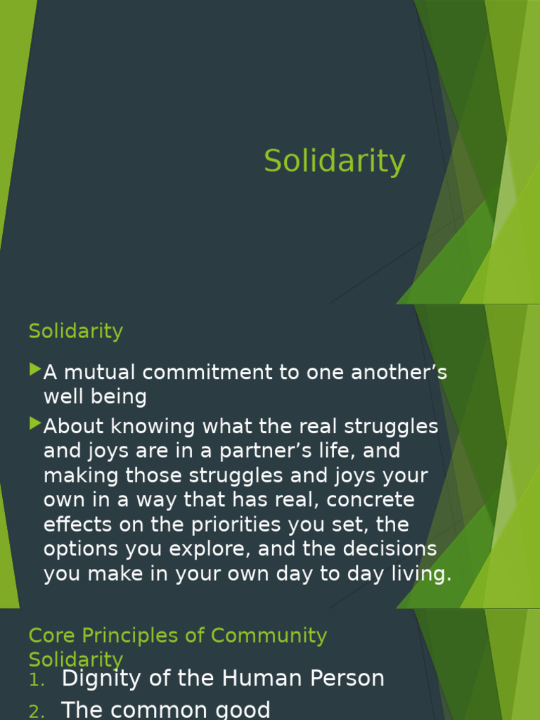 Community Solidarity | PDF | Poverty | Poverty & Homelessness